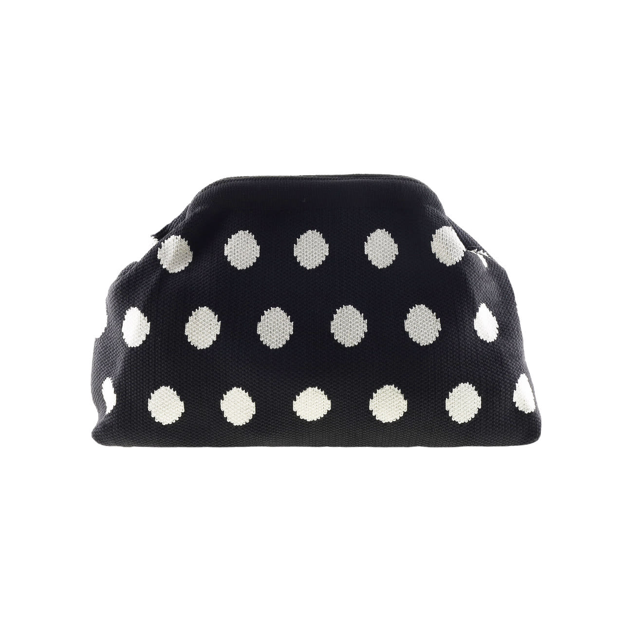 Alba Clutch - Prikker Sort/Hvid – By Stær